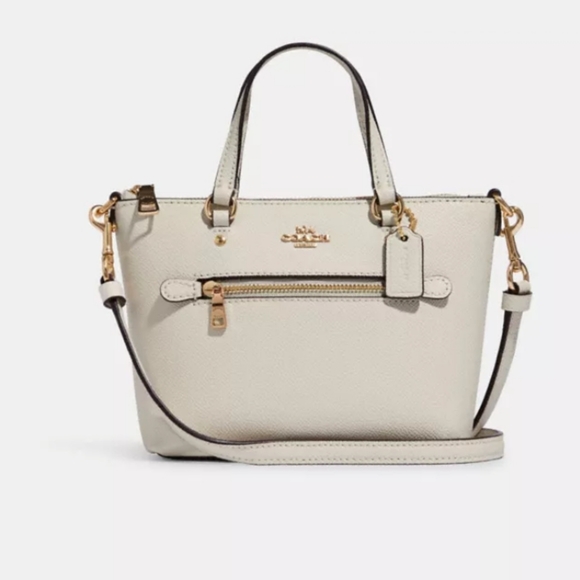 Coach | Bags | Coach White Mini Bag With Gold Accents | Poshmark